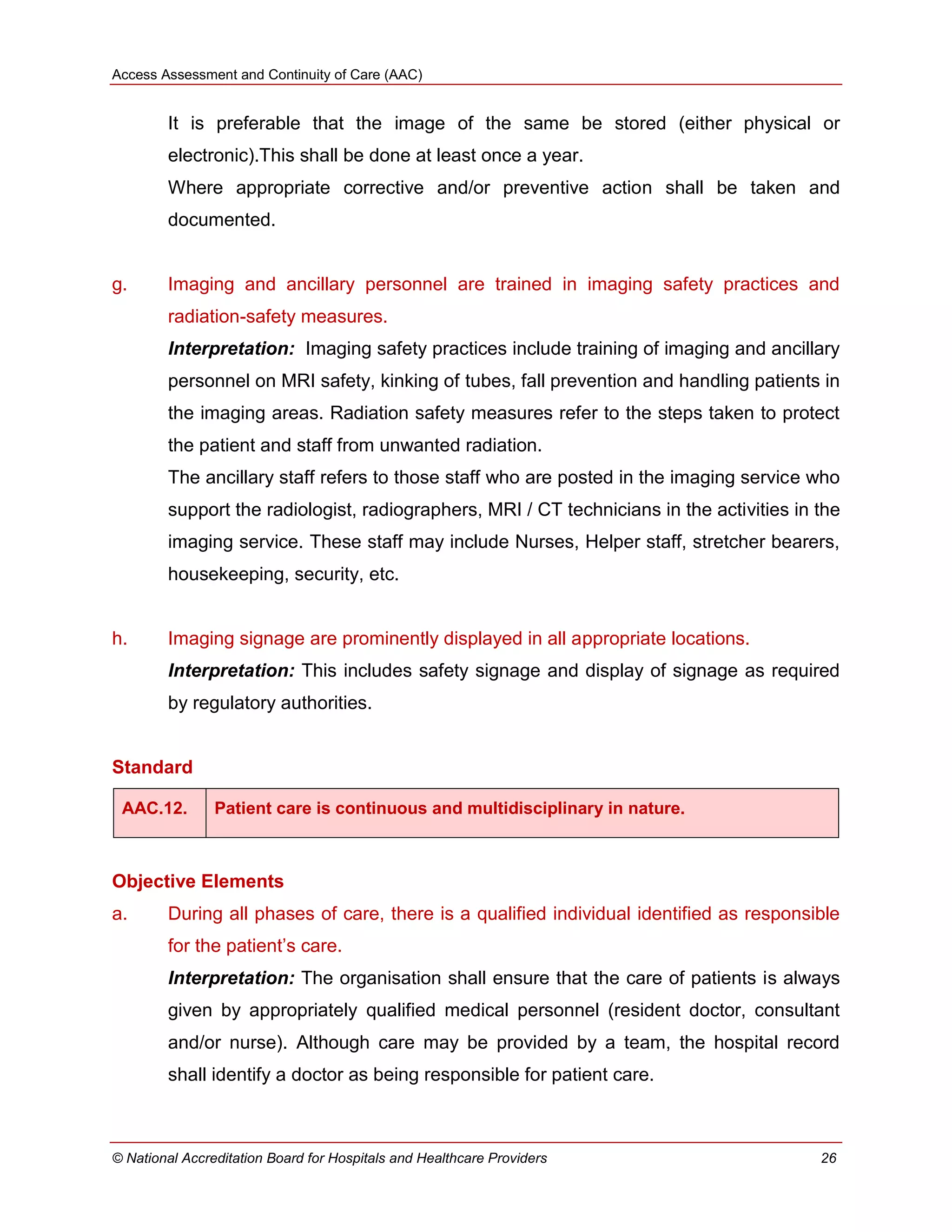 NABH 4th Edition | PDF