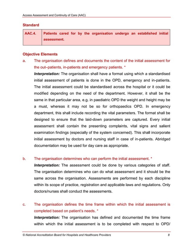 NABH 4th Edition | PDF