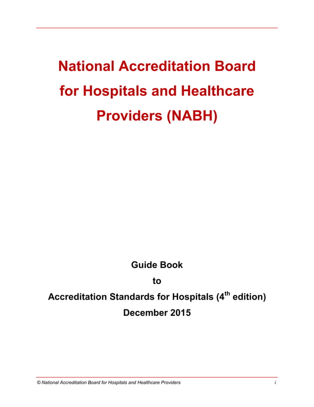 NABH 4th Edition | PDF