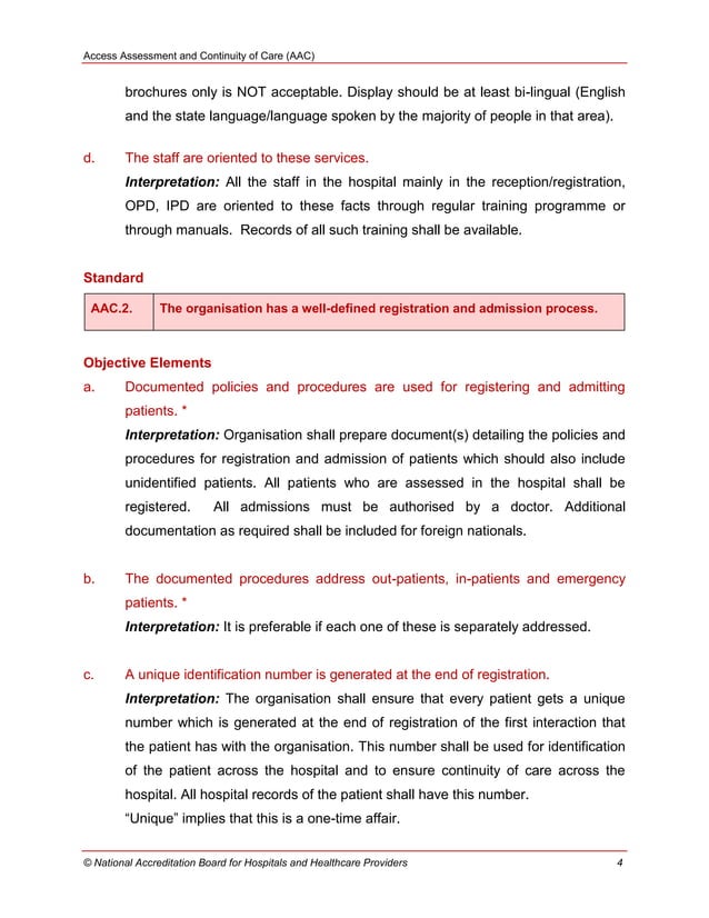 NABH 4th Edition | PDF