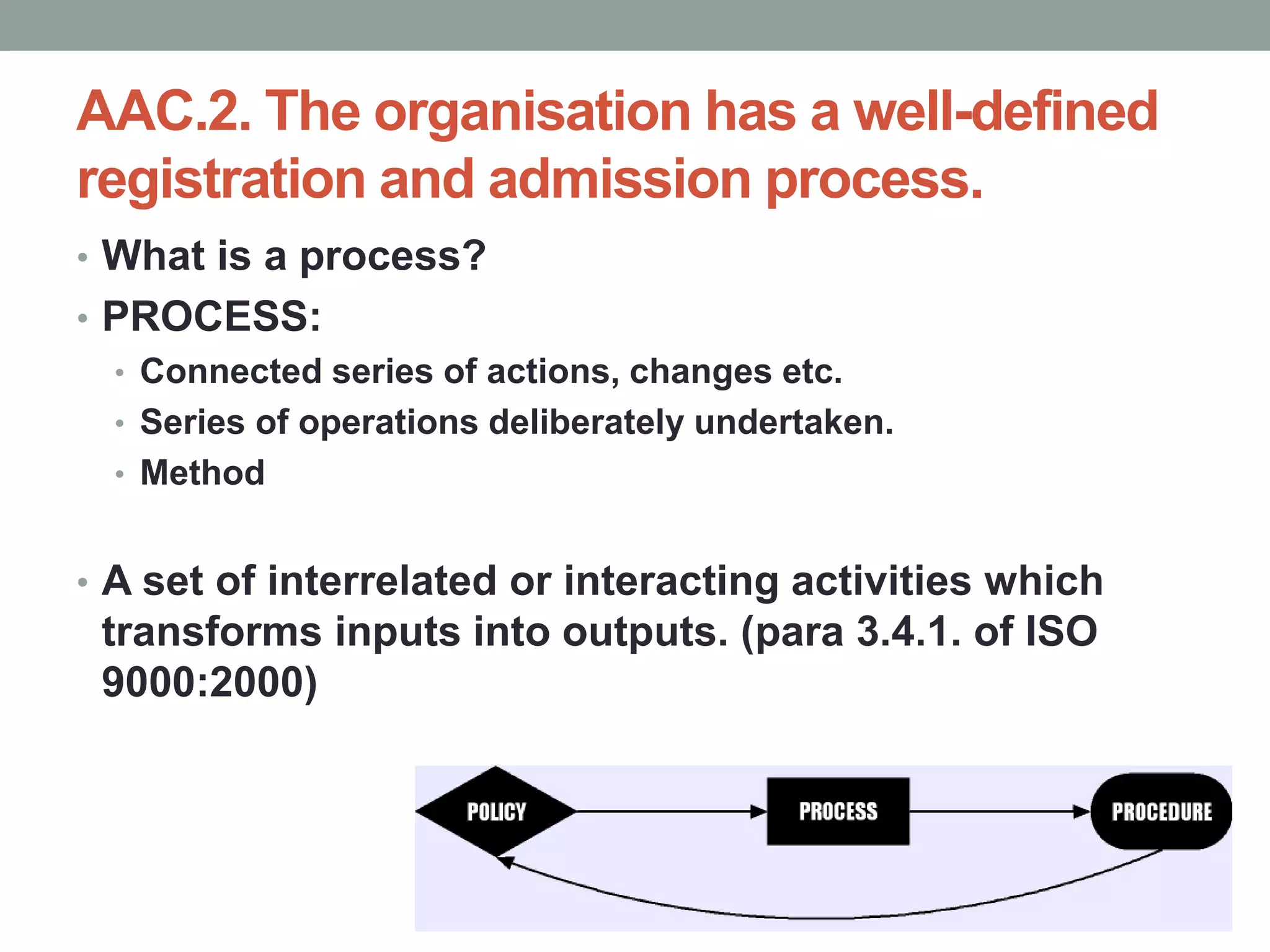 Access, Assessment and Continuity of Care (AAC) NABH | PPTX