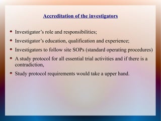 NABH accrediation for clinical trial | PPT