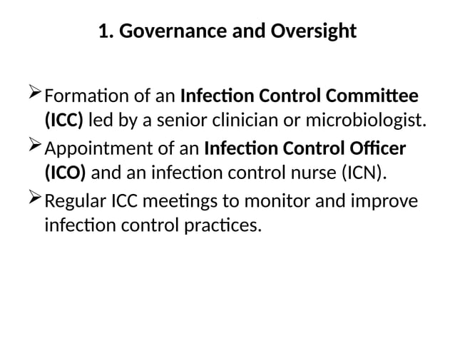 NABH AND JCI GUIDELINE of control and prevention of infection | PPTX