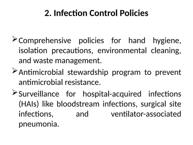 NABH AND JCI GUIDELINE of control and prevention of infection | PPTX
