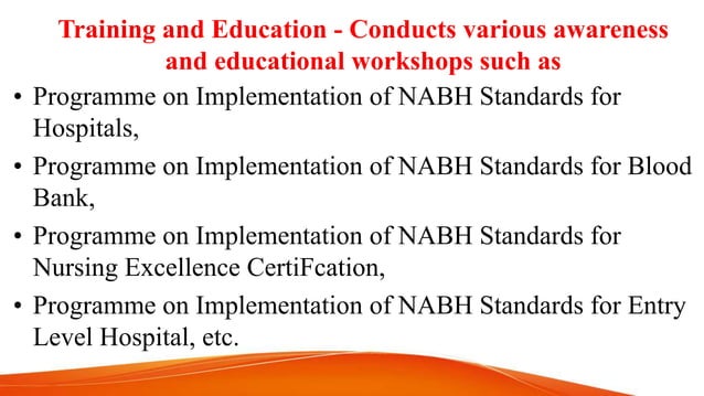 NABH Introduction.pptx | Healthcare Industry | Industries
