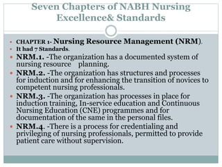 Nabh nursing excellence certification programme | PPTX