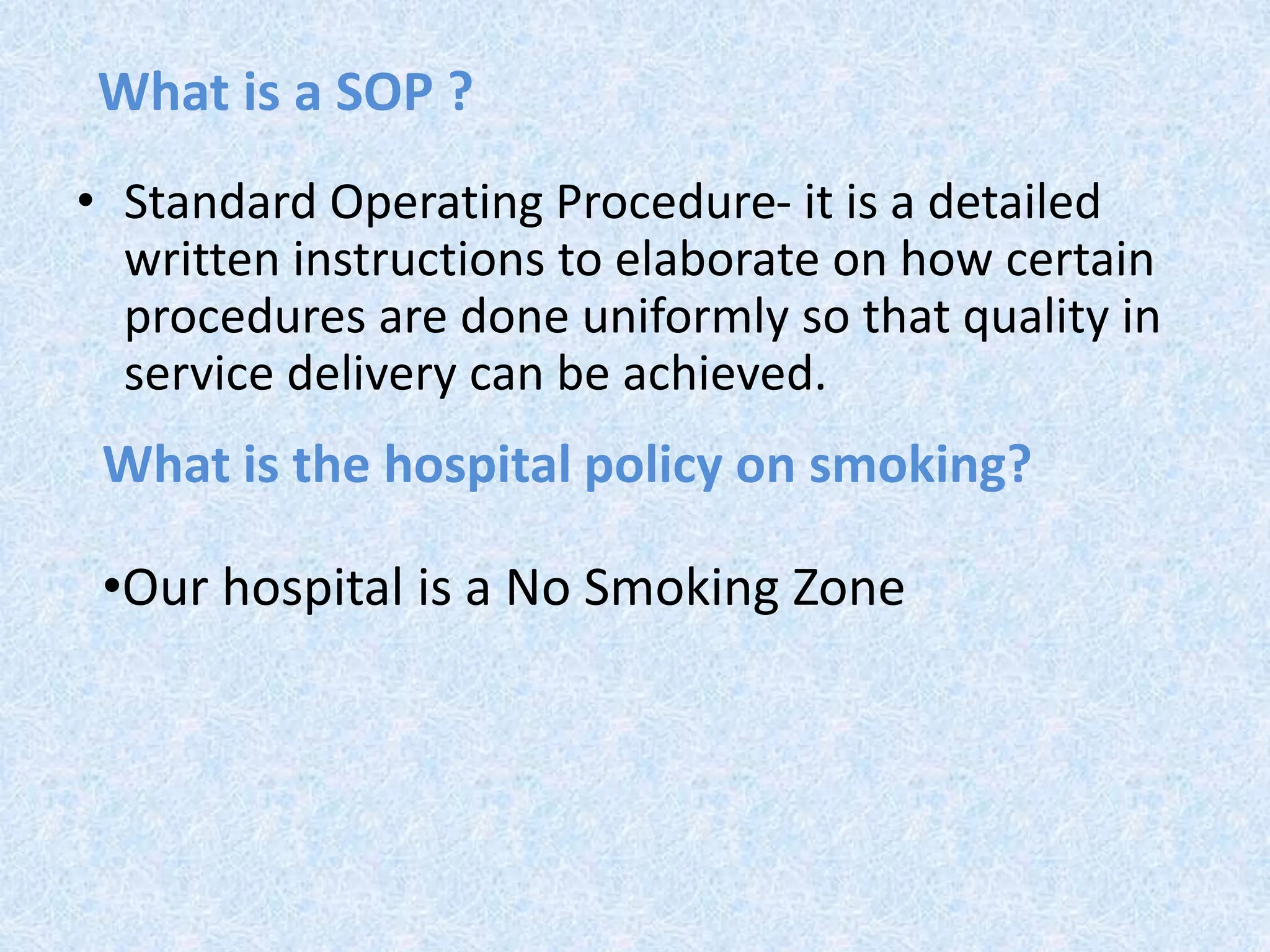 NABH Onsite assessment Questions for all department pptx | PPTX