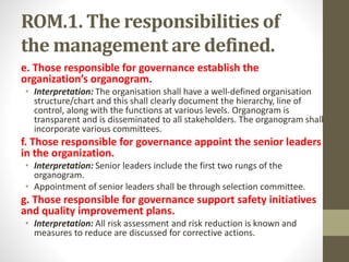 Respobsibilities of Management-NABH Manual | PPTX