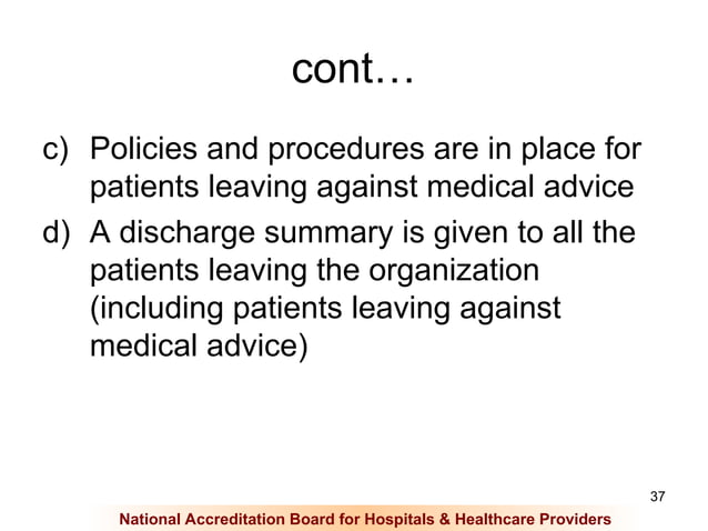 NABH STANDARDS-For Hospitals Accreditation.ppt