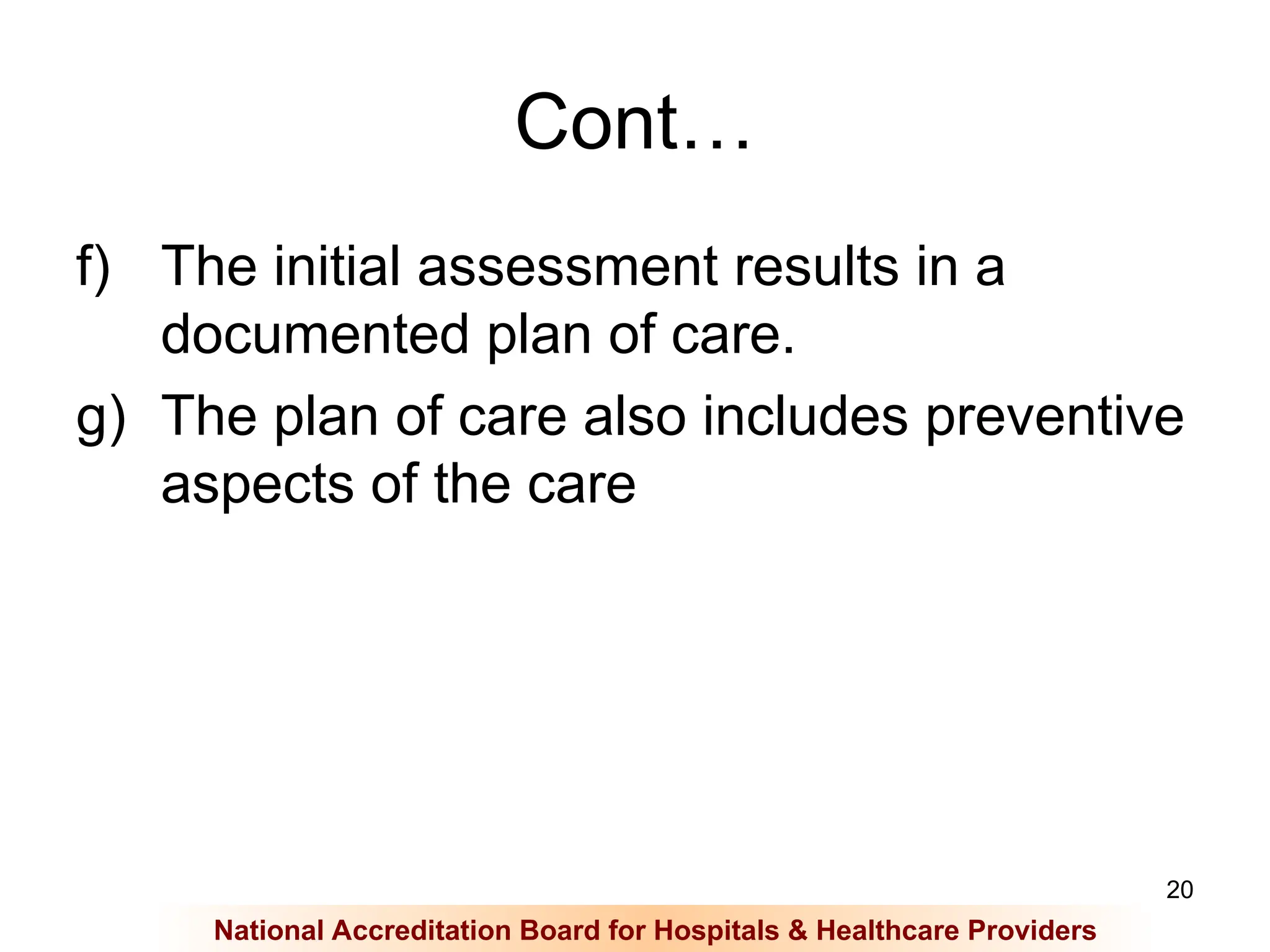 NABH Standards contains 10 chapters,100 standards and 503 objective ...