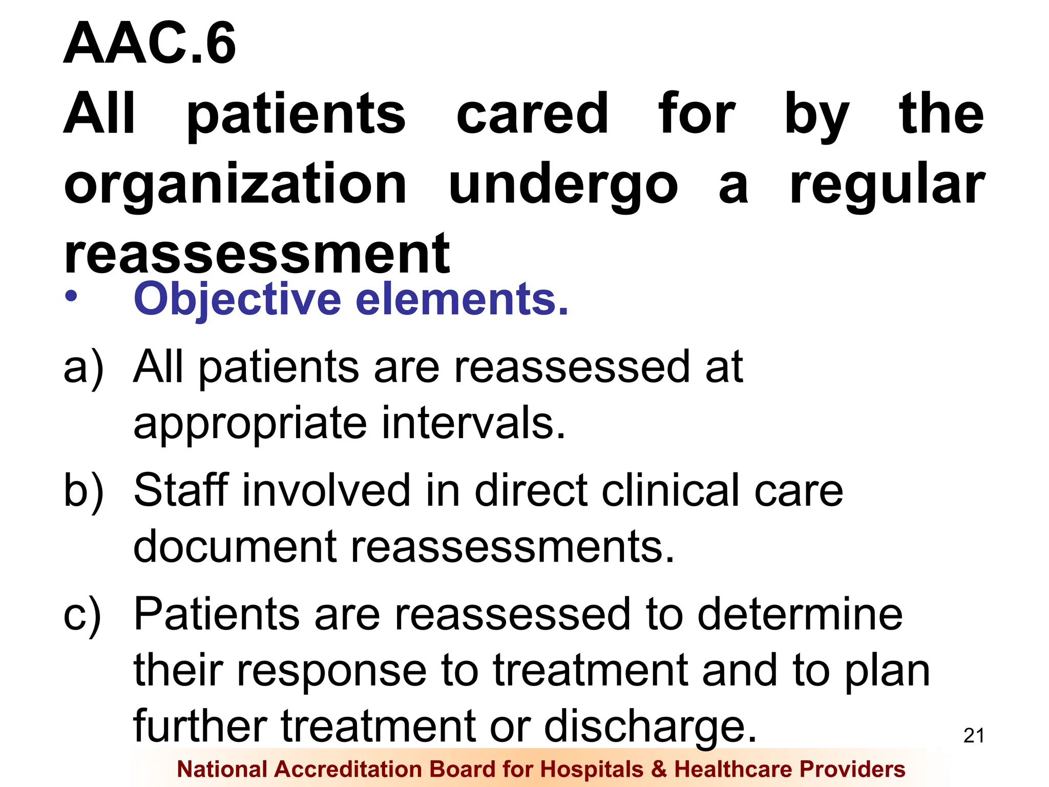 NABH Standards contains 10 chapters,100 standards and 503 objective ...