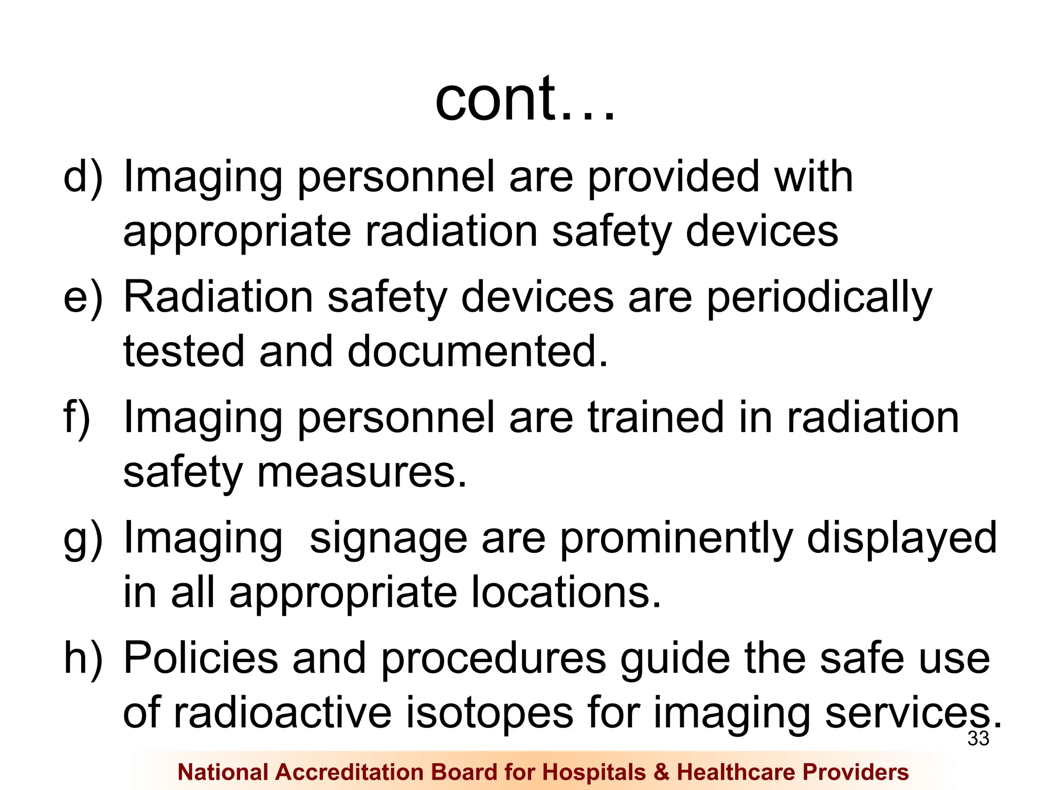 NABH Standards contains 10 chapters,100 standards and 503 objective ...