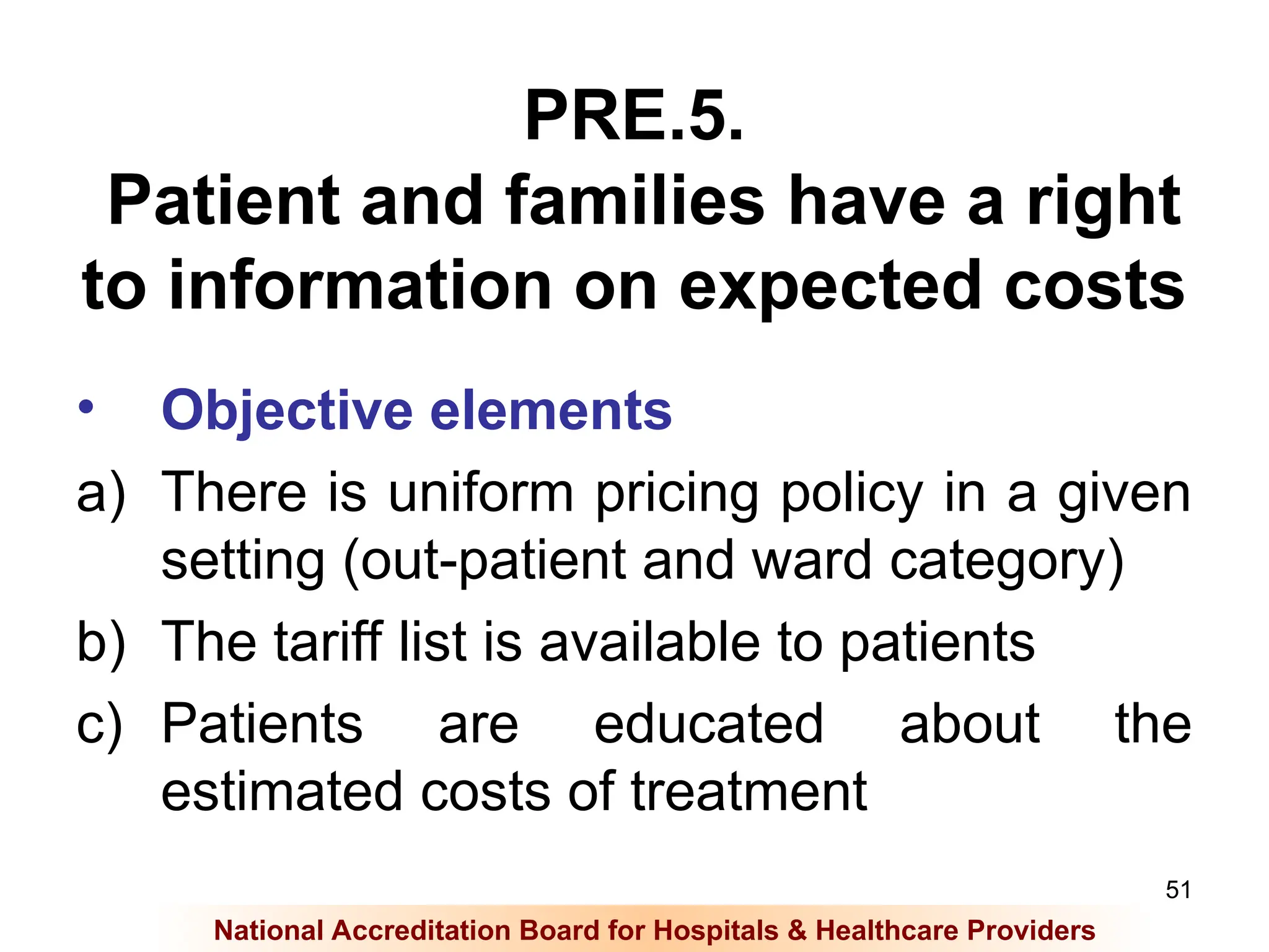 NABH Standards contains 10 chapters,100 standards and 503 objective ...