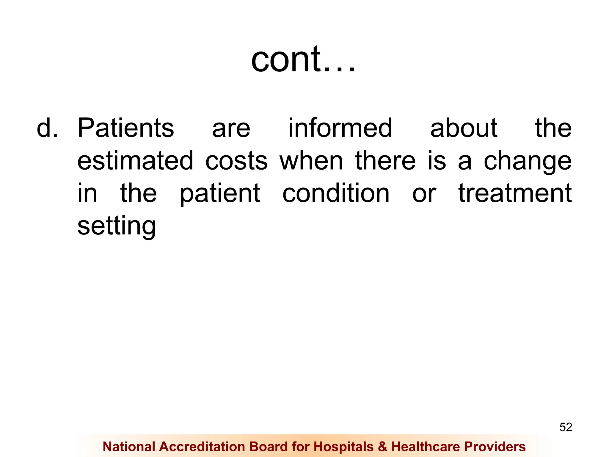 NABH Standards contains 10 chapters,100 standards and 503 objective ...