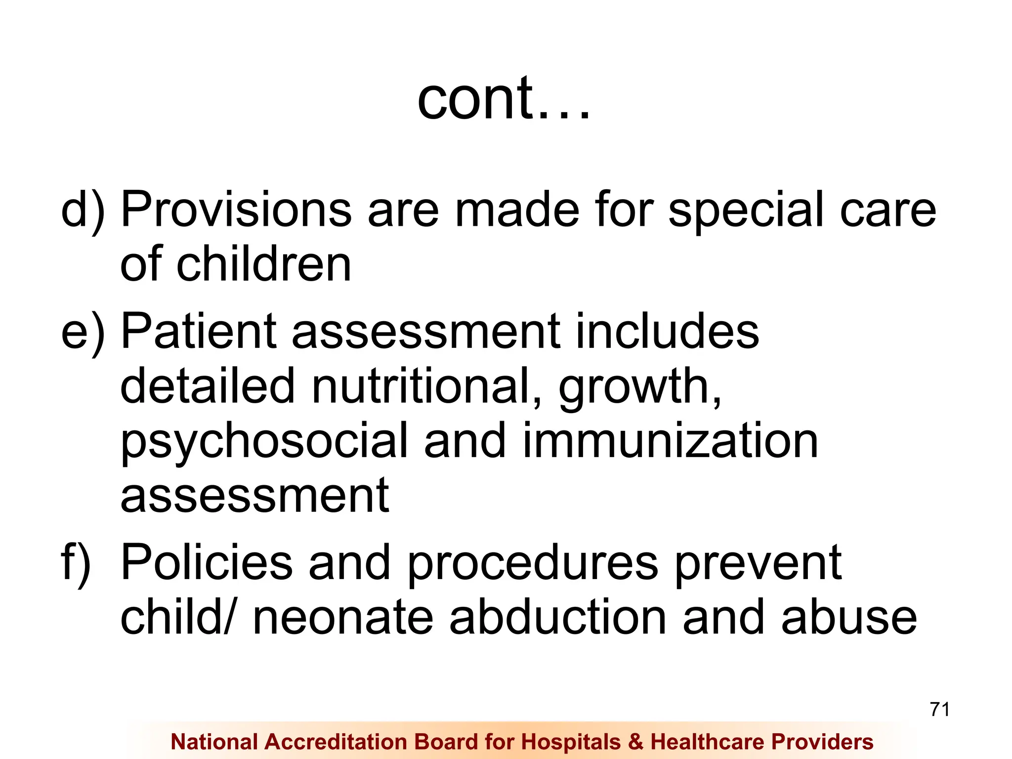NABH Standards contains 10 chapters,100 standards and 503 objective ...