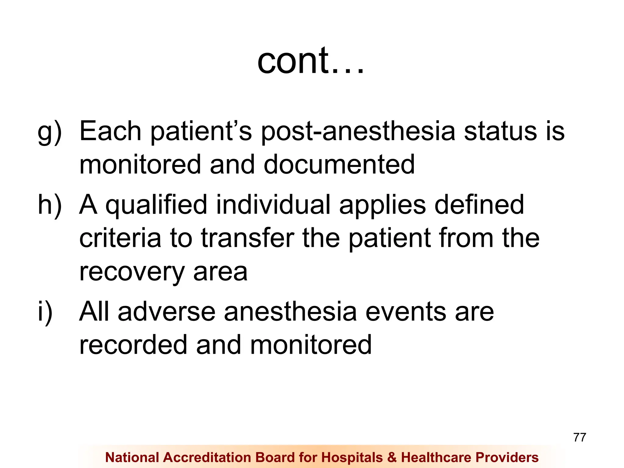 NABH Standards contains 10 chapters,100 standards and 503 objective ...