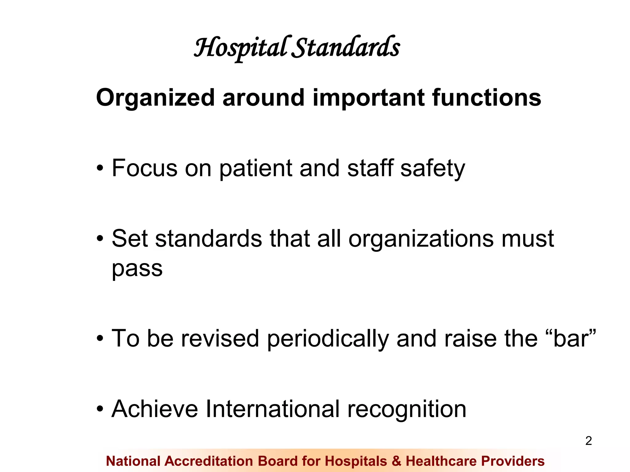 Nabh standards 3rd edition highlighted | PPTX