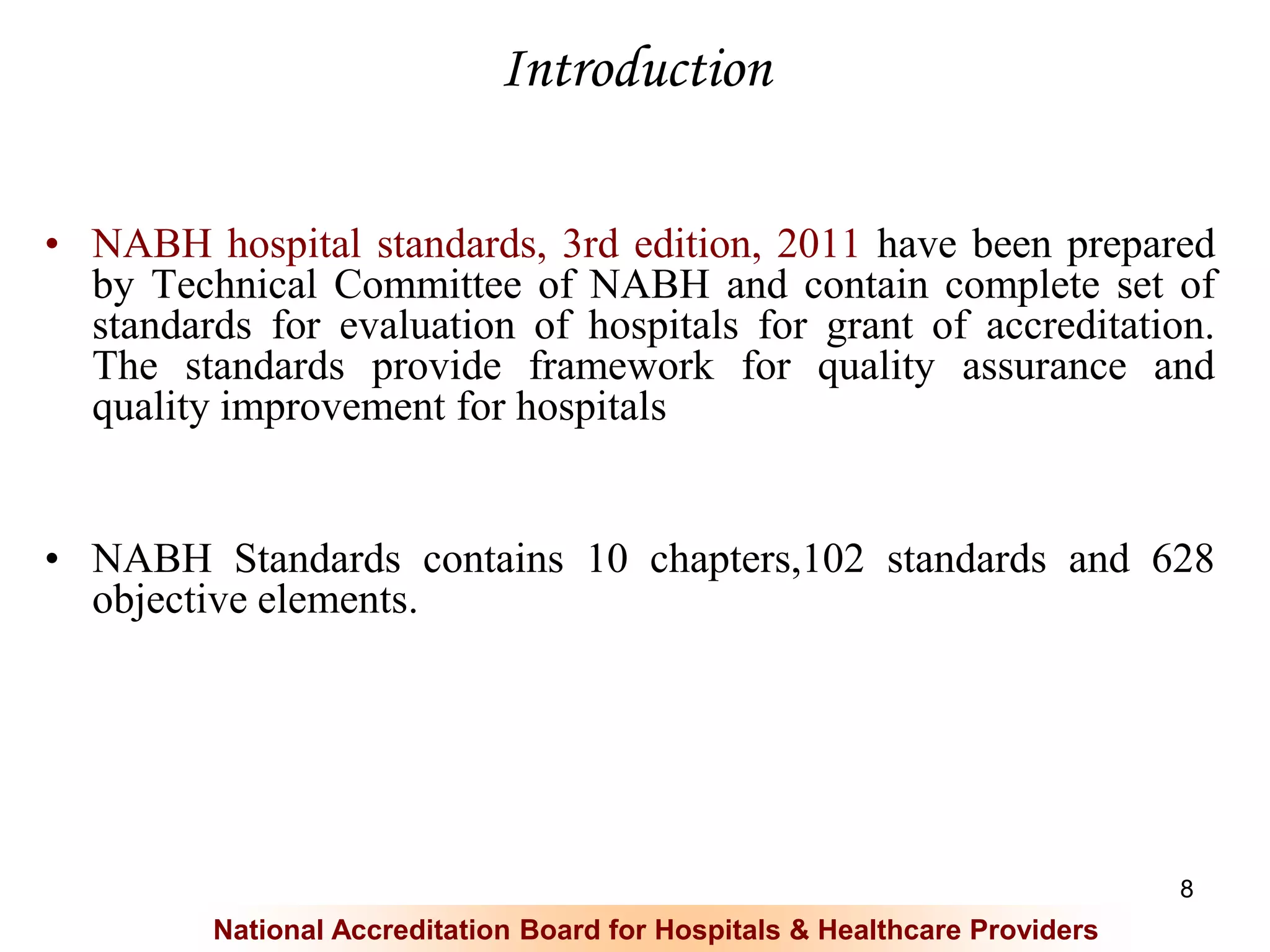 Nabh standards 3rd edition highlighted | PPTX