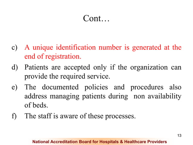 Nabh standards 3rd edition highlighted | PPTX
