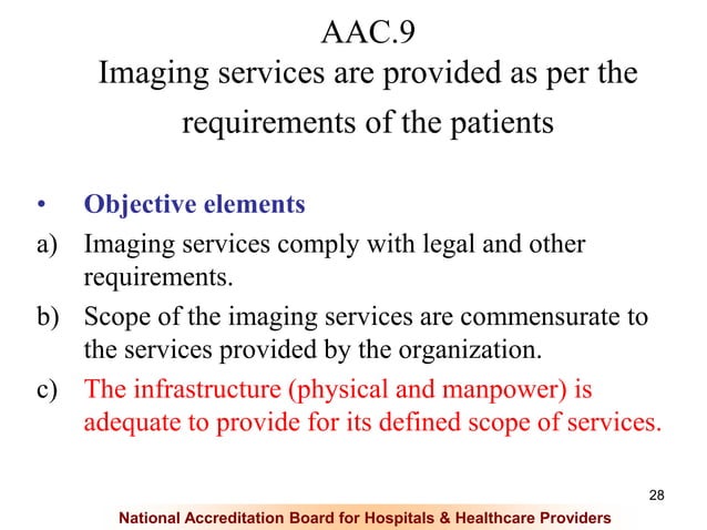 Nabh standards 3rd edition highlighted | PPTX