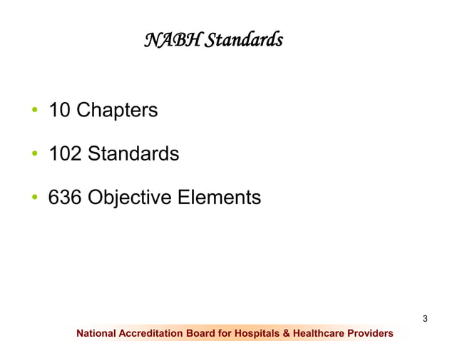 Nabh standards 3rd edition highlighted | PPTX