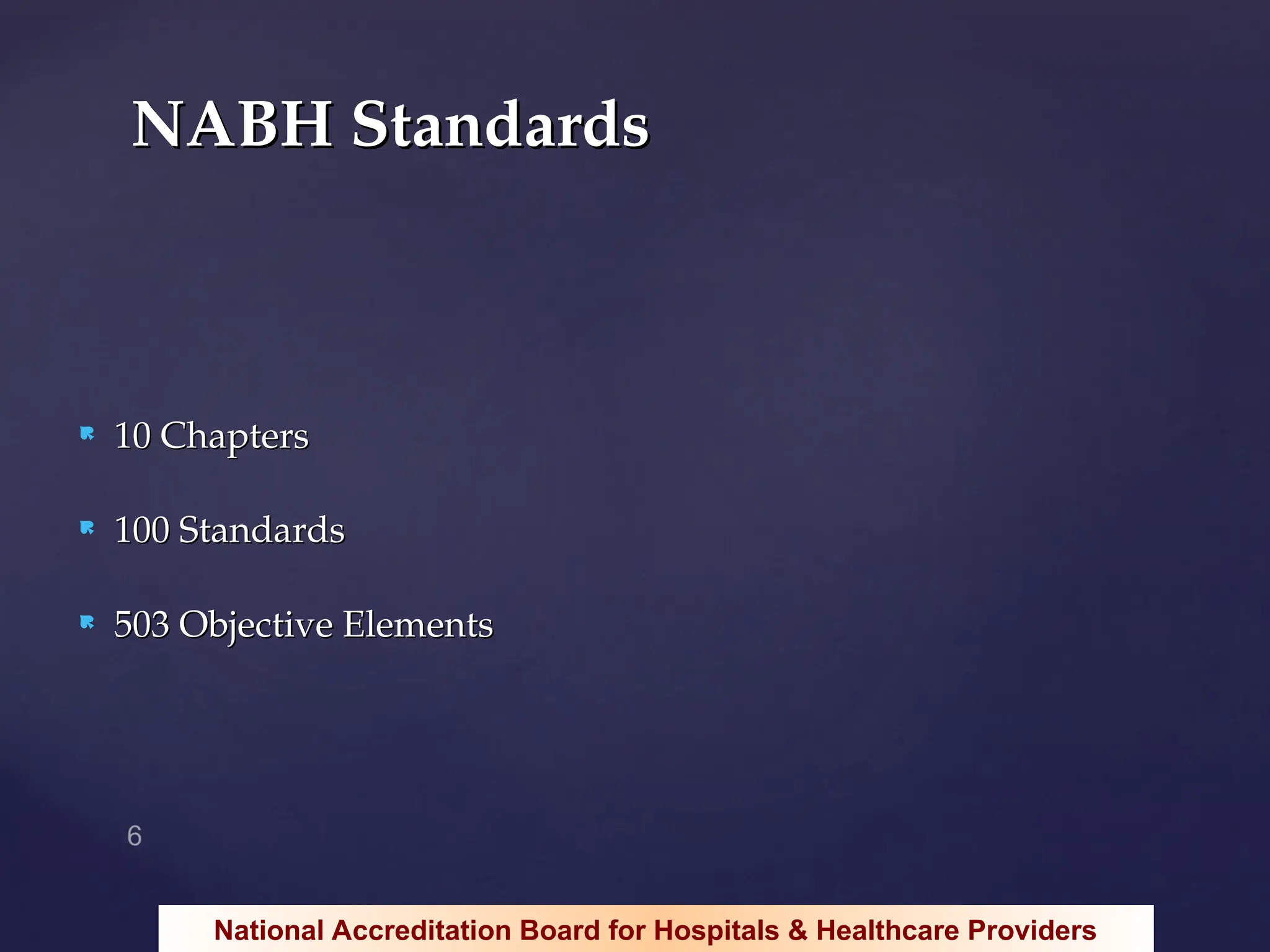 NABH STANDARDS PREPARED BY DR.ANJALATCHI MUTHUKUMAR.ppt
