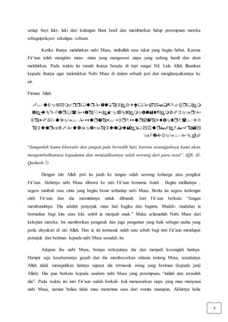 Nabi daud, Nabi Musa, Nabi Sulaiman | DOCX