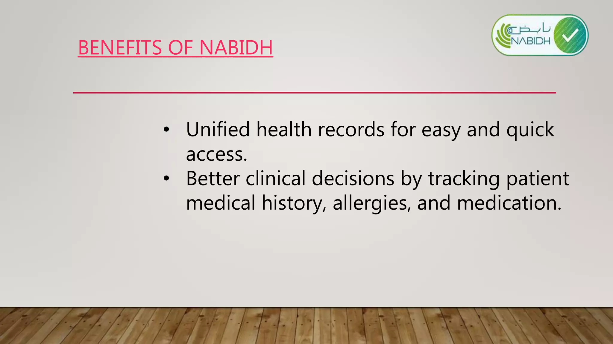 NABIDH APPROVED CLINIC SOFTWARE UAE | PPTX