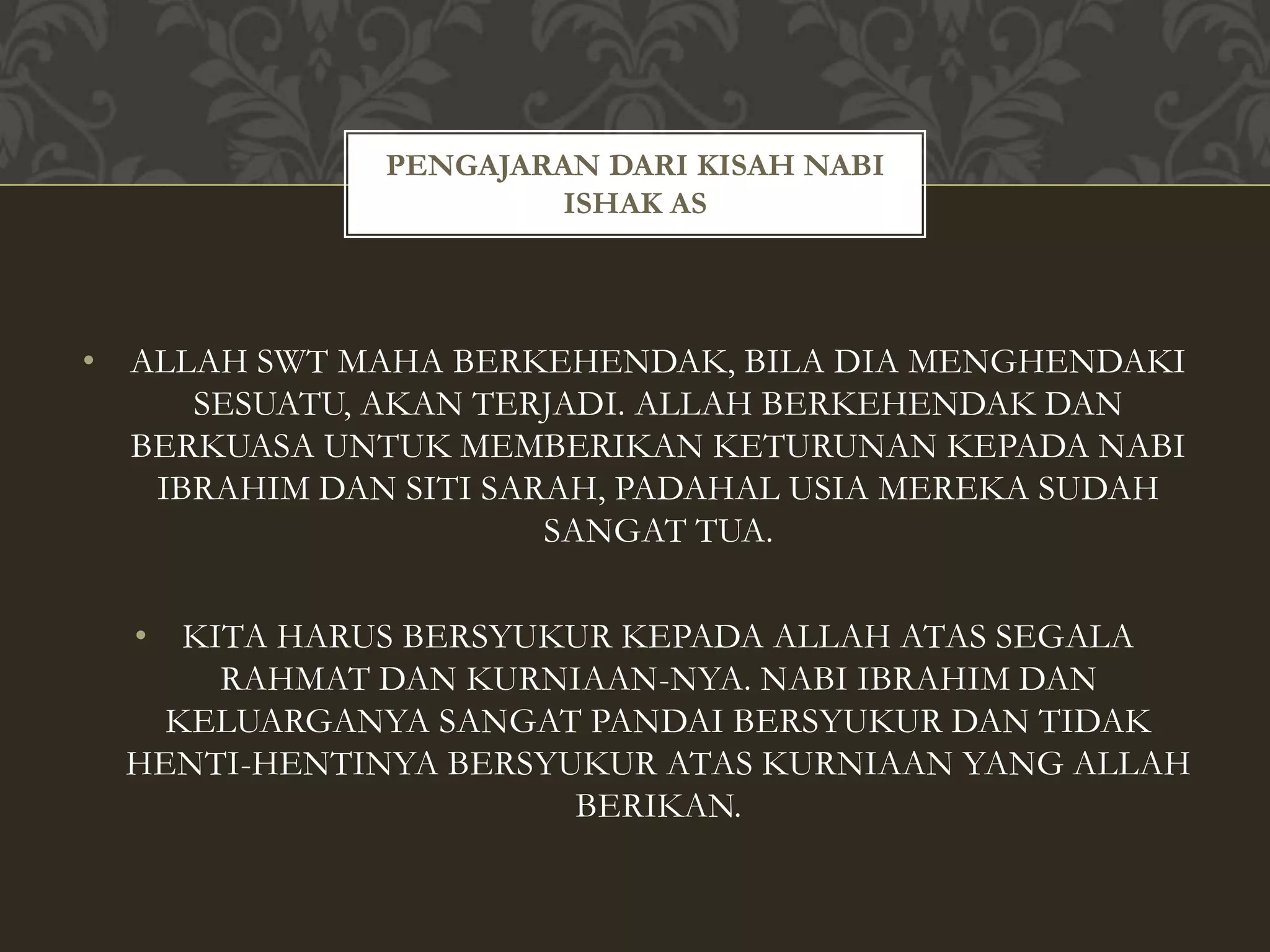 Nabi ishak as | PPTX