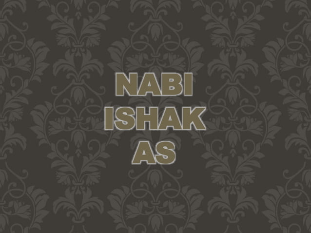 Nabi ishak as | PPTX