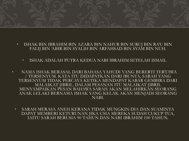 Nabi ishak as | PPTX