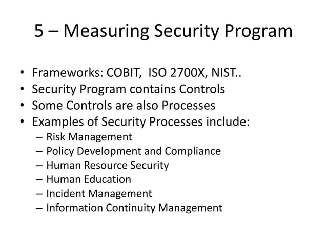 Nabil Malik - Security performance metrics | PPT