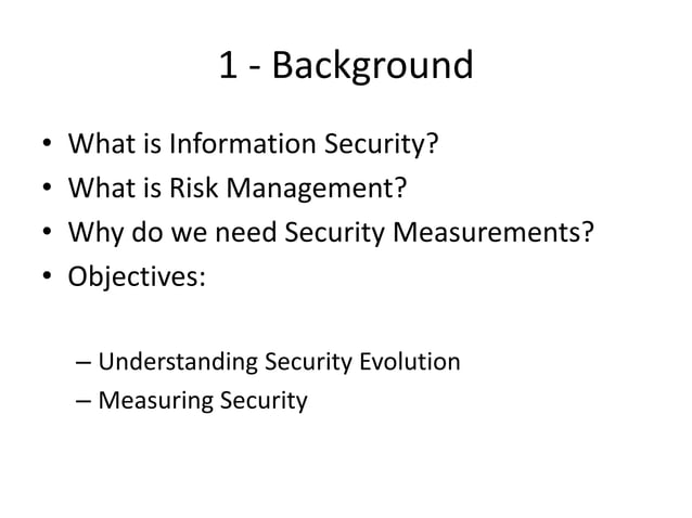 Nabil Malik - Security performance metrics | PPTX | IT and Internet ...