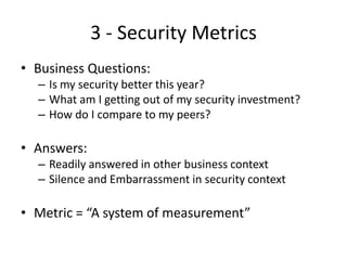 Nabil Malik - Security performance metrics | PPTX | IT and Internet ...