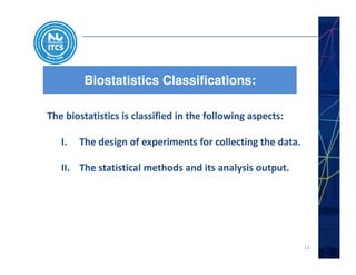 Biostatistics and its importance to Biologist | PDF