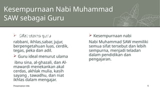NABI MUHAMMAD SAW SOSOK GURU YANG SEMPURNA.pptx