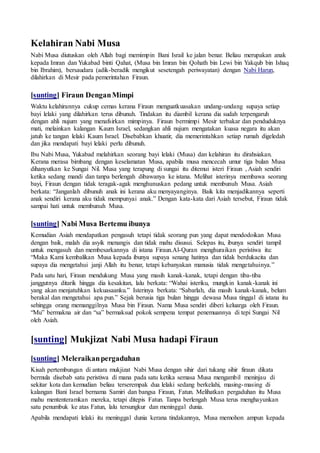 Kisah Nabi Musa | DOC