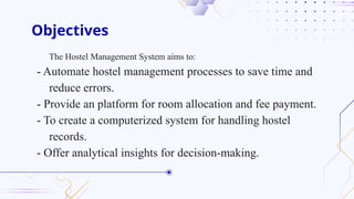 Nabin powerpoint presentation of hostel management | PPTX