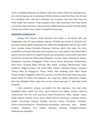 Nabi sulaiman dan jawa | DOCX
