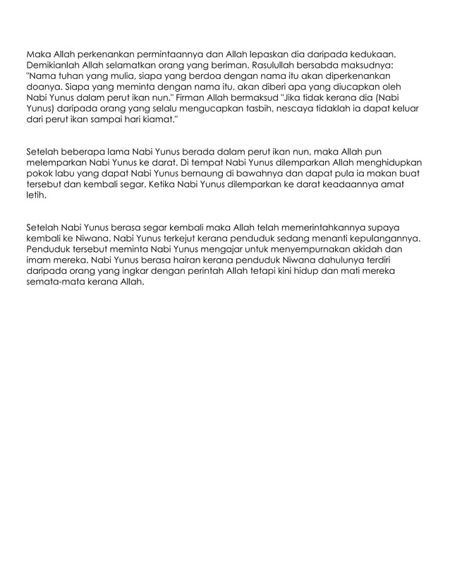 Nabi yunus | PDF