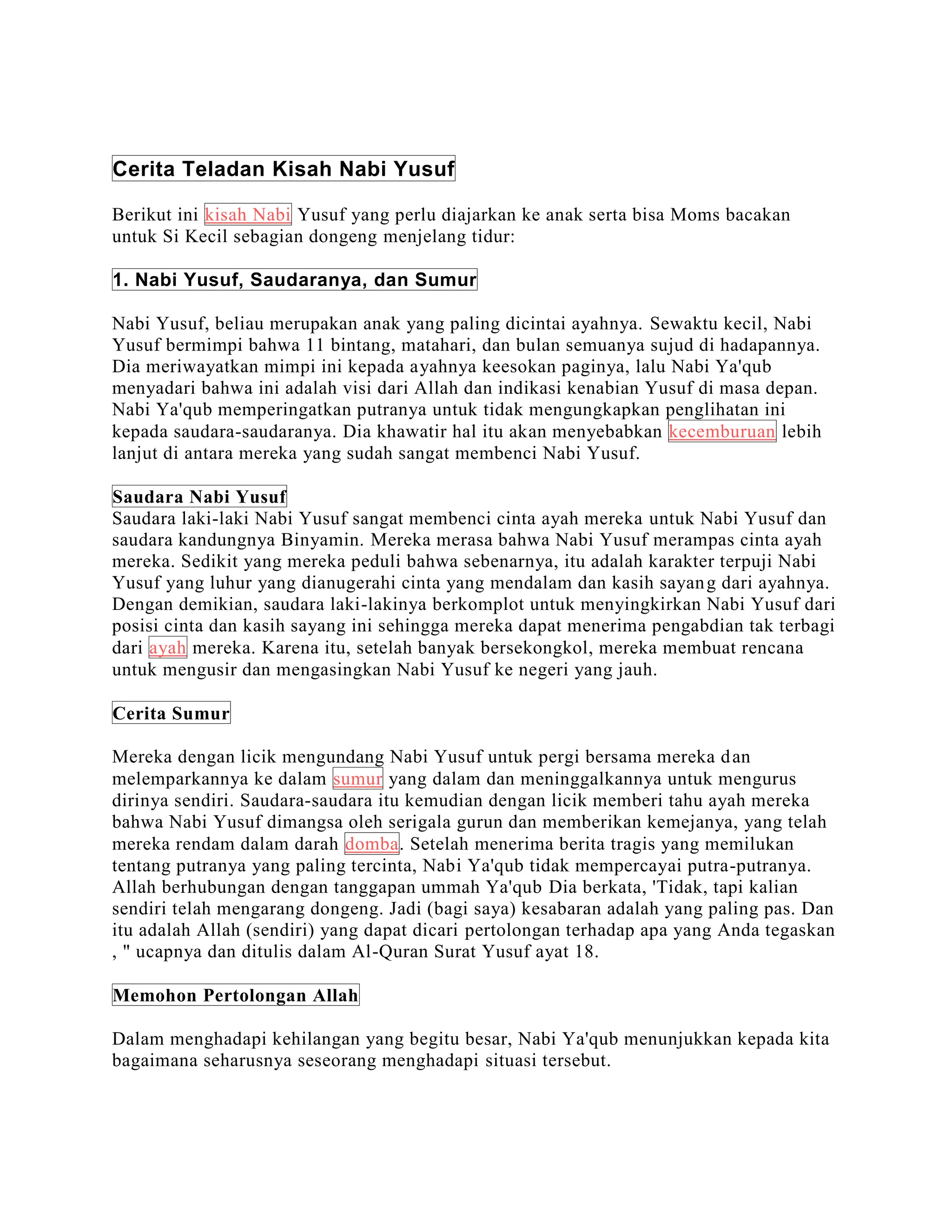 Nabi Yusuf, Nabi dengan ahli tafsir mimpi.docx