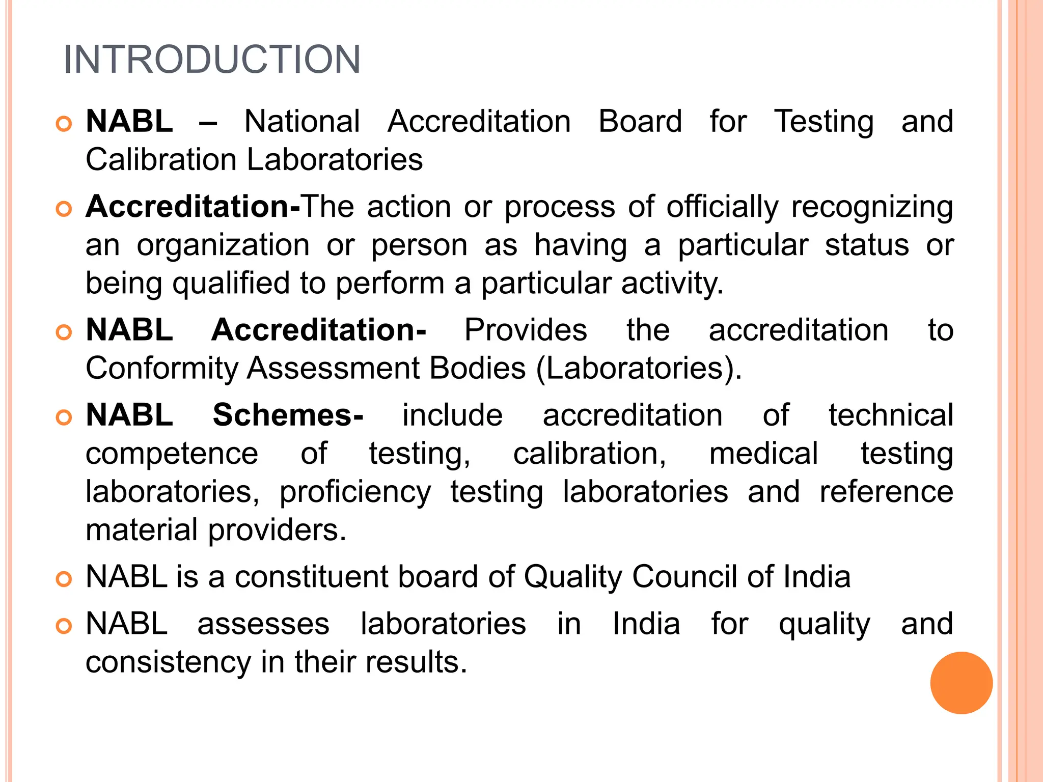 NABL ( NATIONAL ACCREDITATION BOARD DOR TESTING AND CALIBRATION ...