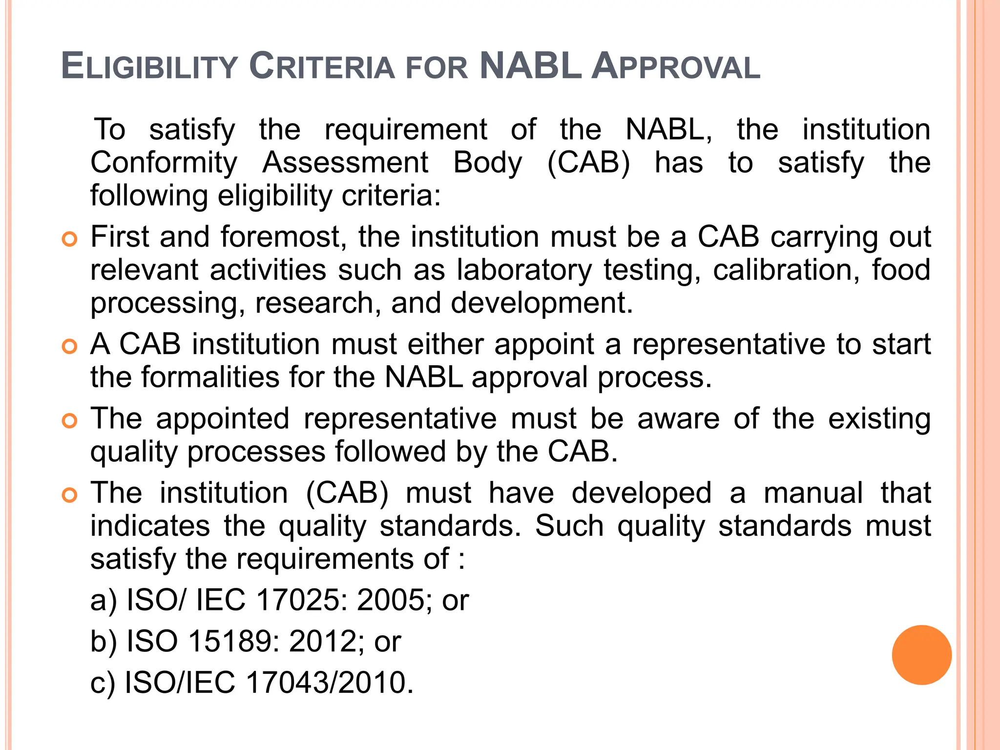 NABL ( NATIONAL ACCREDITATION BOARD DOR TESTING AND CALIBRATION ...