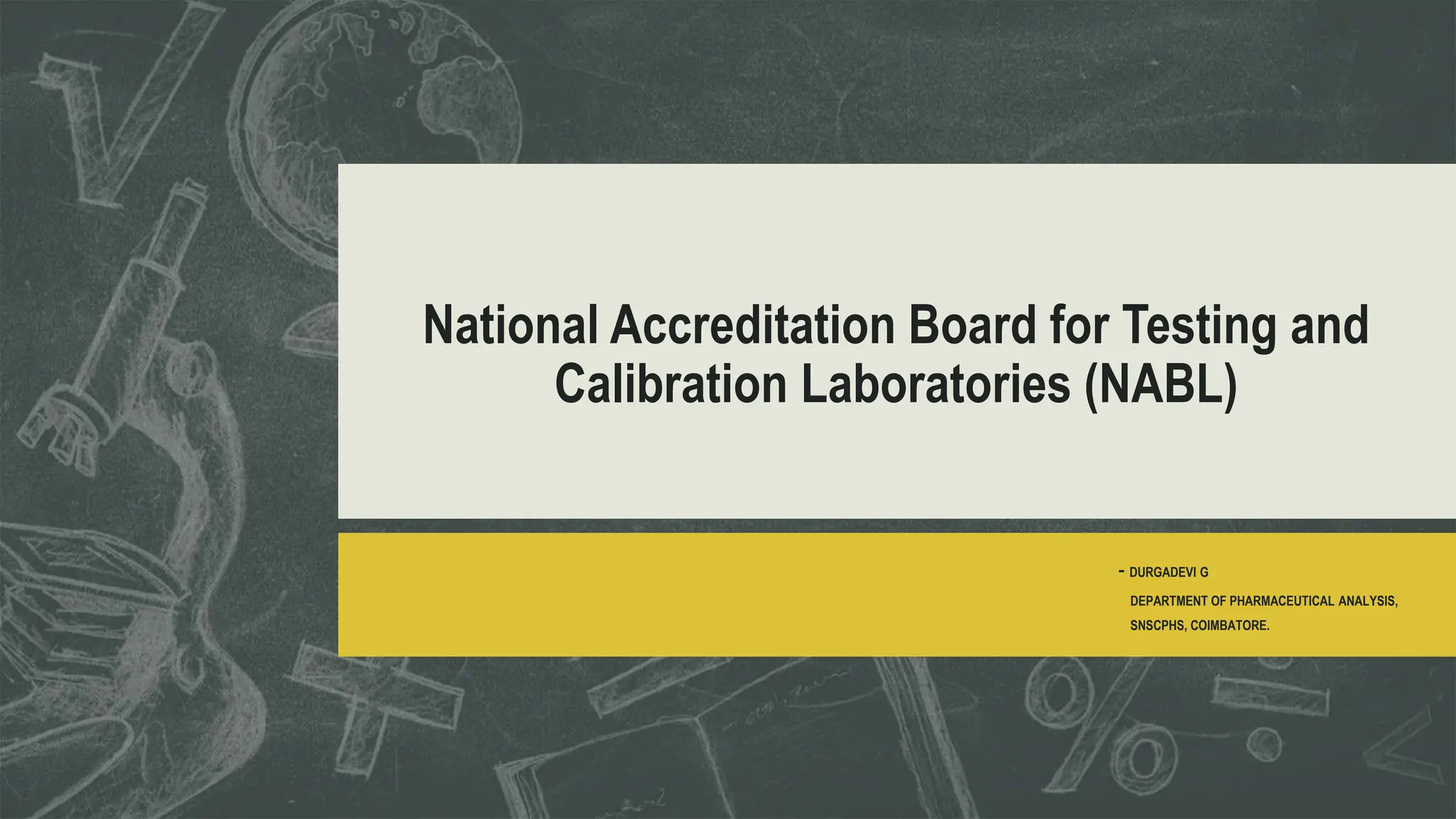 National Accreditation Board for Testing and Calibration Laboratories ...