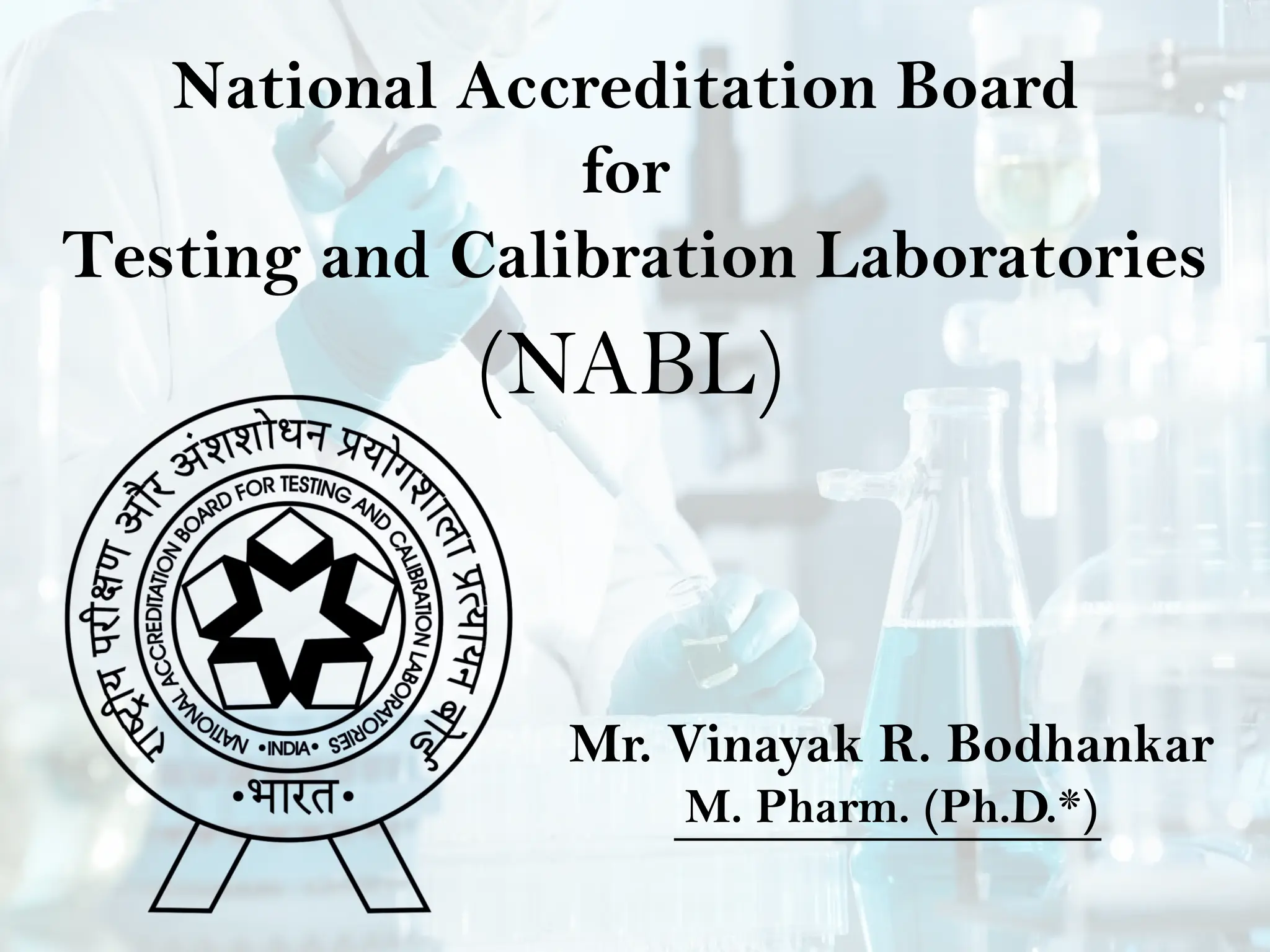 National Accreditation Board for Testing and Calibration Laboratories ...
