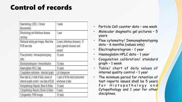 Nabl 112 gap analysis general | PPTX | Blood Disorders | Diseases and Conditions