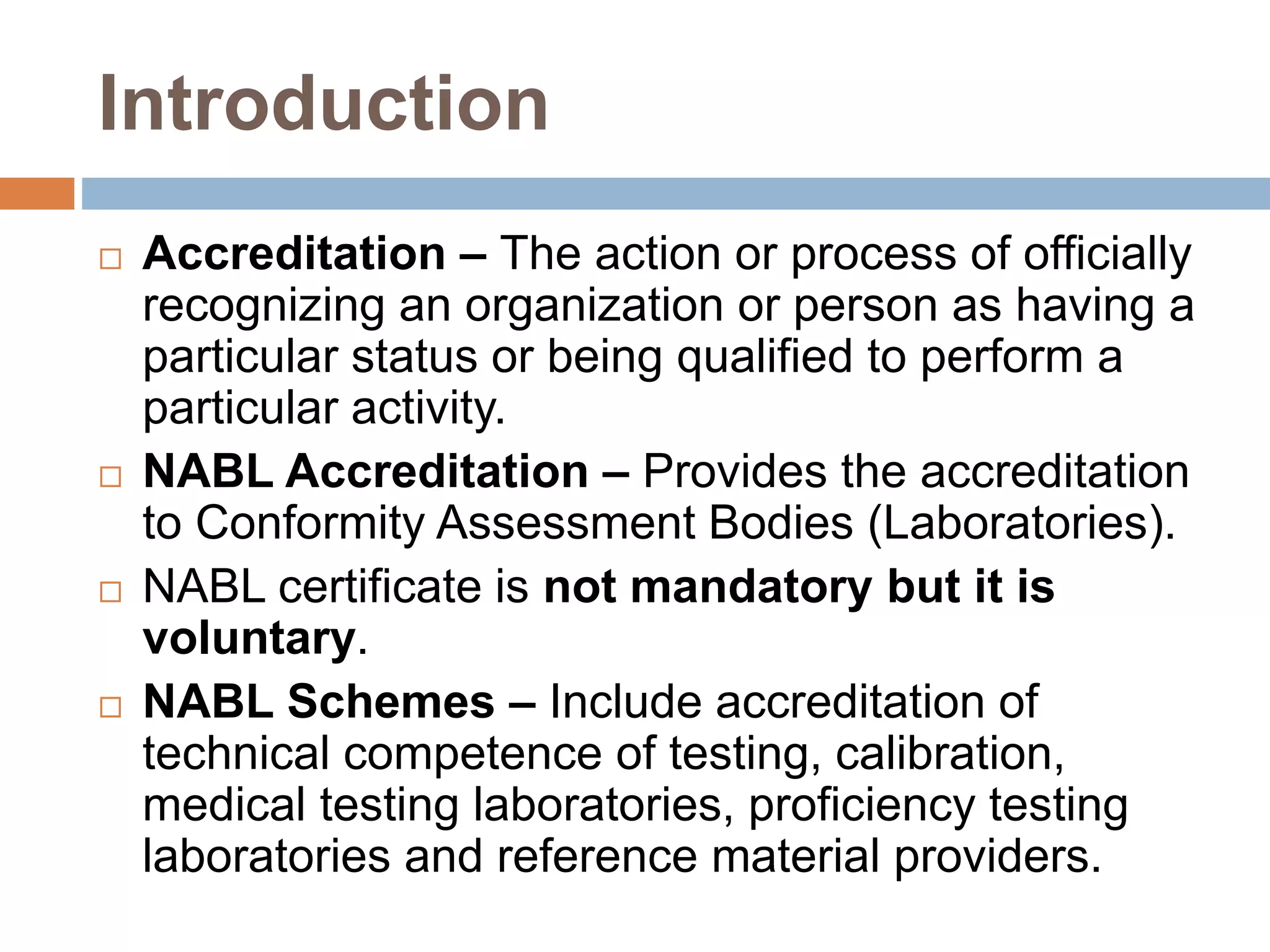Nabl certification | PPTX