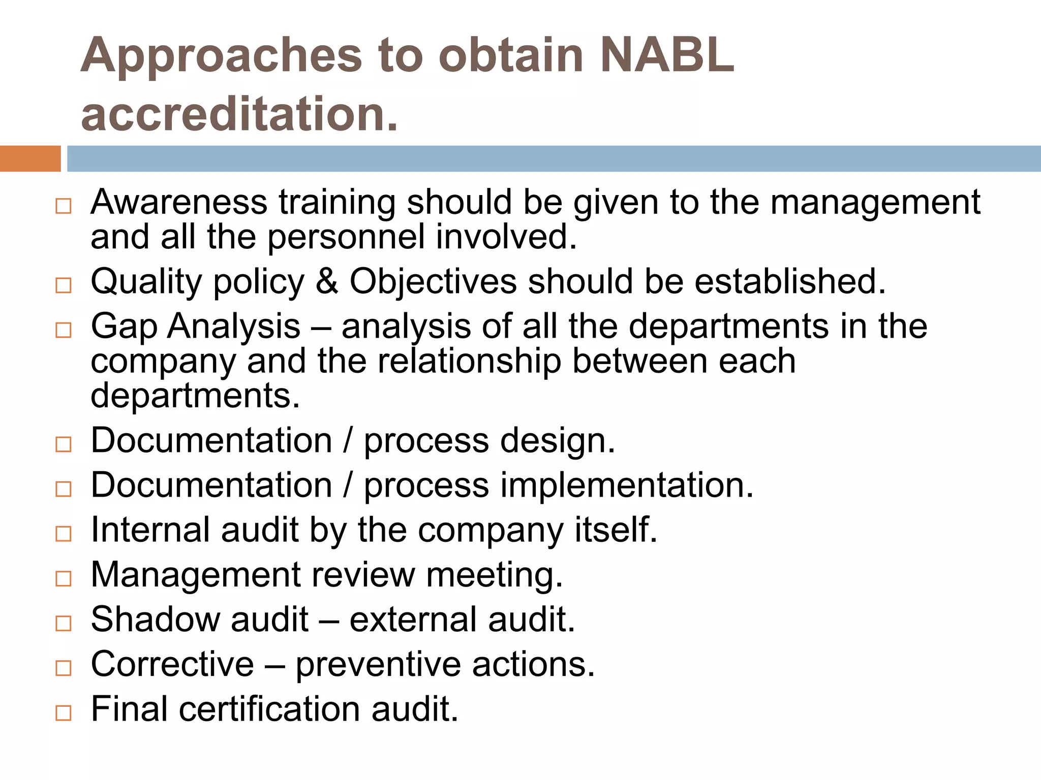 Nabl certification | PPTX