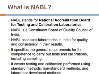 Nabl certification | PPTX