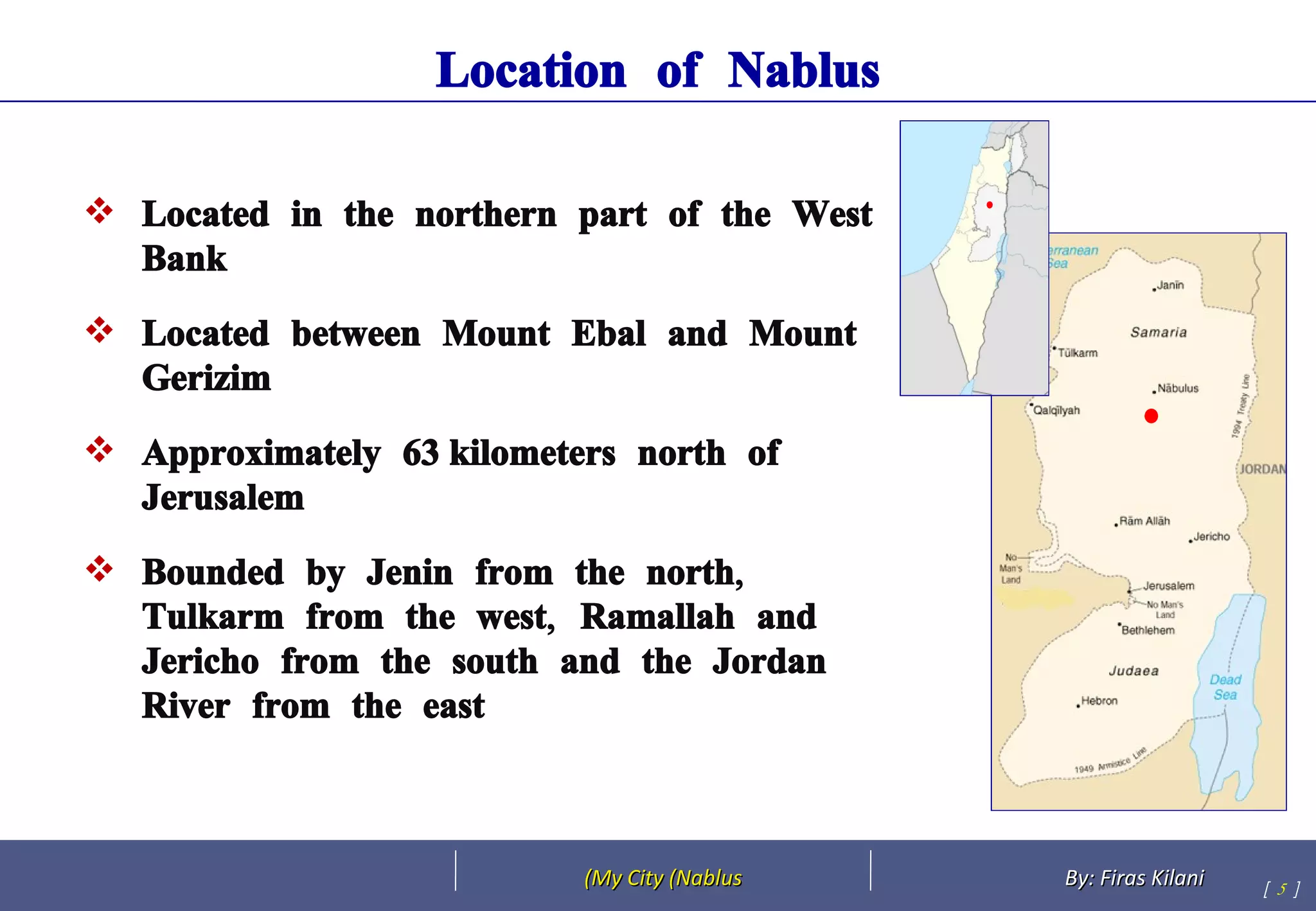 Nablus City, Palestine | PPS
